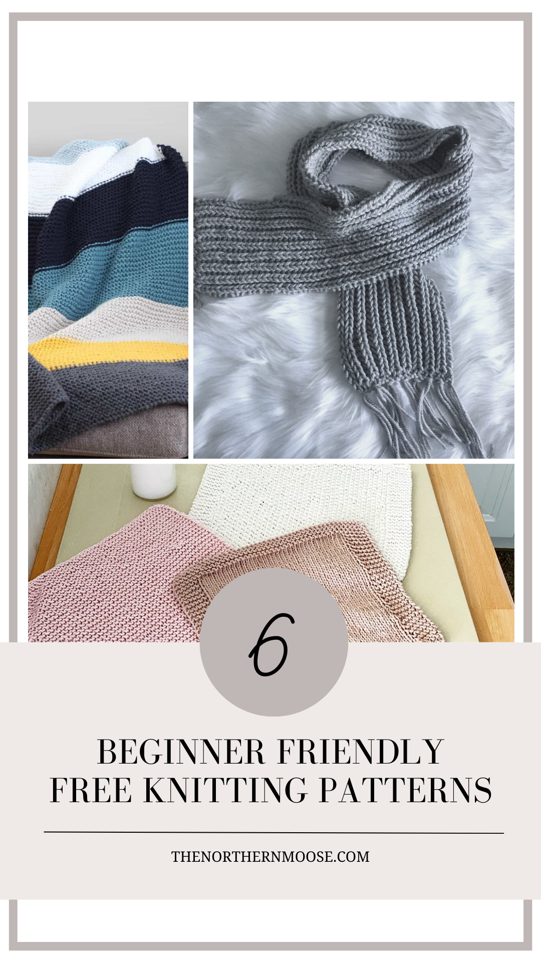 Beginner Friendly Knitting Patterns - Northern Moose